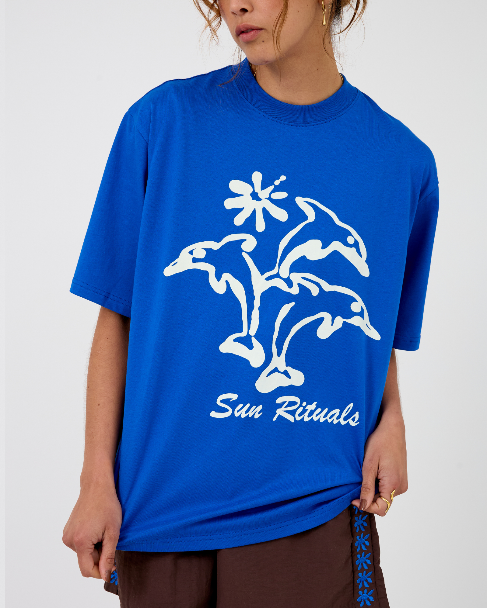 Dolphin Dream Tee ~ Sea Blue – Wander + Laze