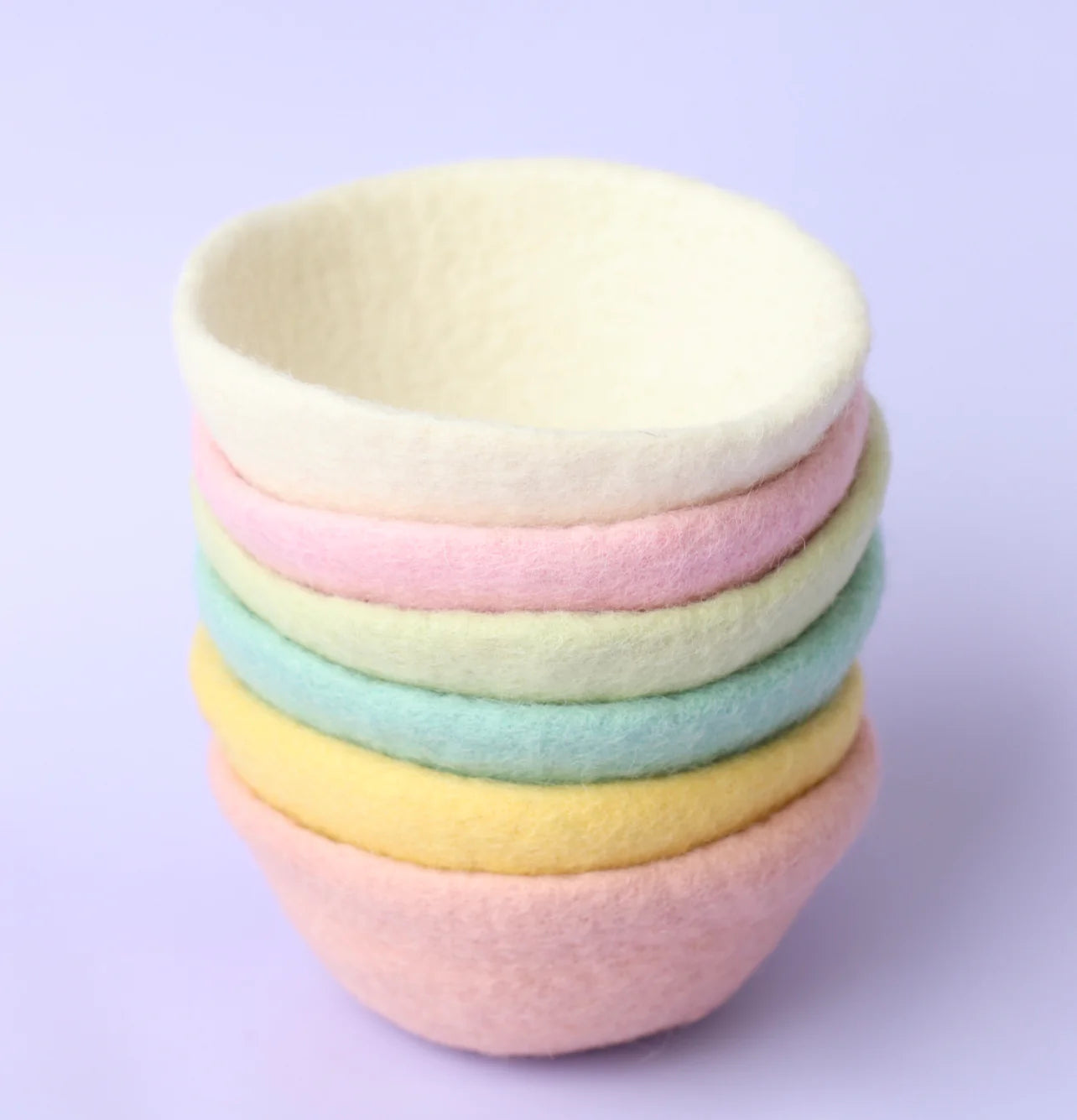 Pastel Felt Bowls – Wander + Laze
